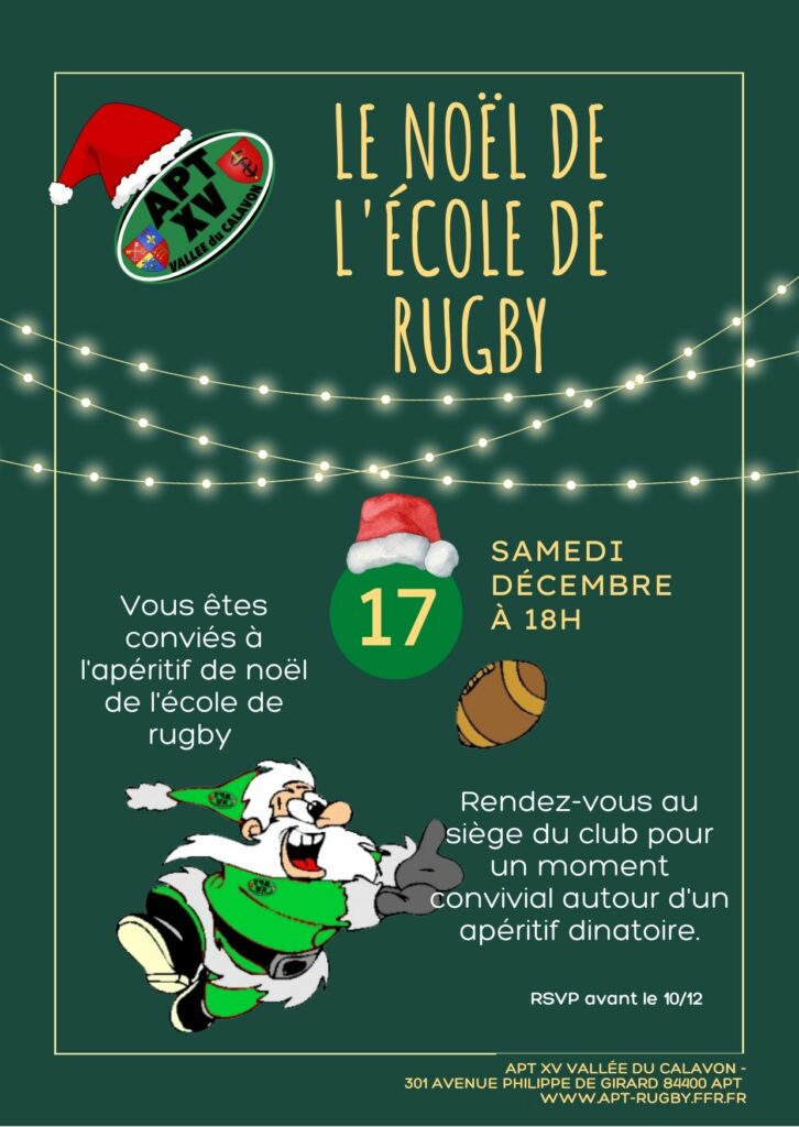 Le noël de l’école de rugby