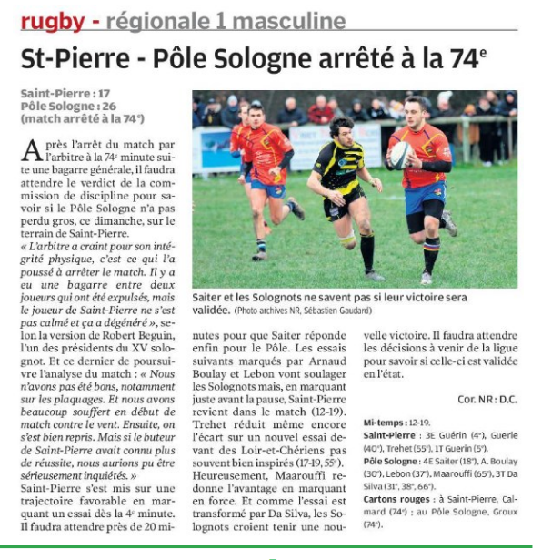 ST PIERRE – PÔLE SOLOGNE