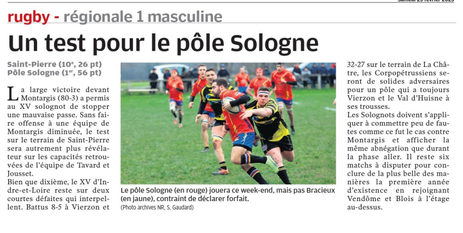 ST PIERRE – PÔLE SOLOGNE