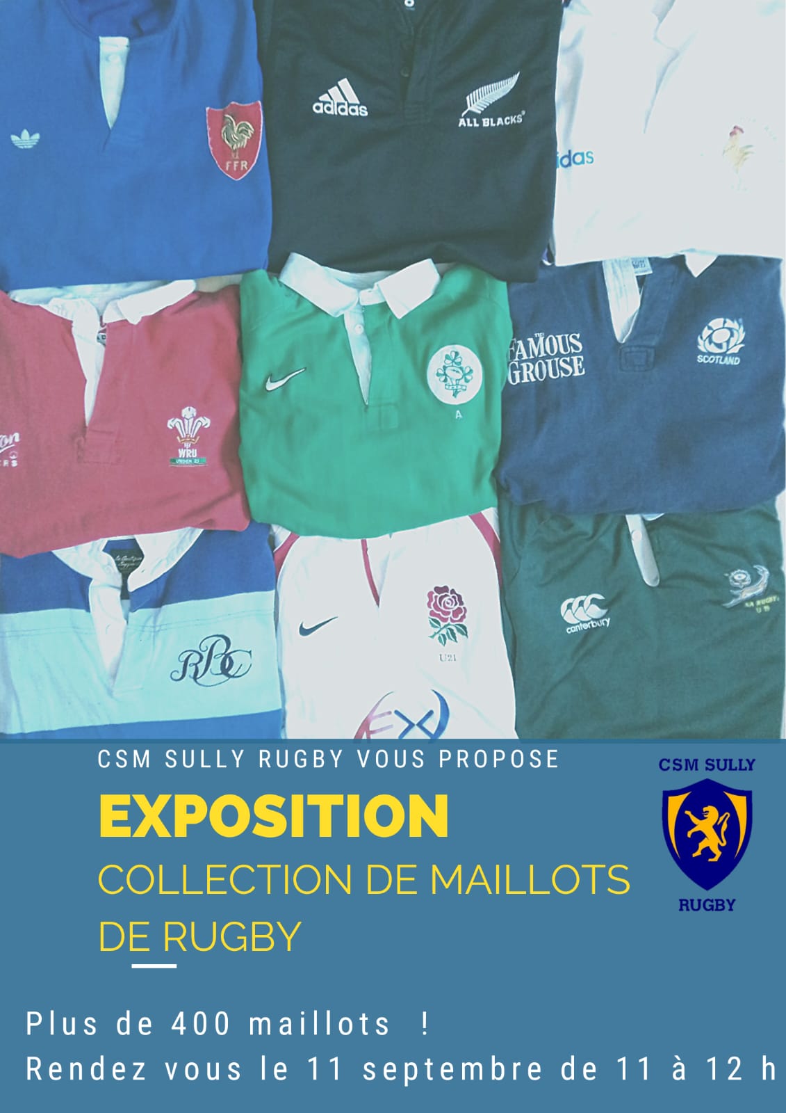 Expositions d’une collection de maillots exceptionnelle - CSM Sully Rugby