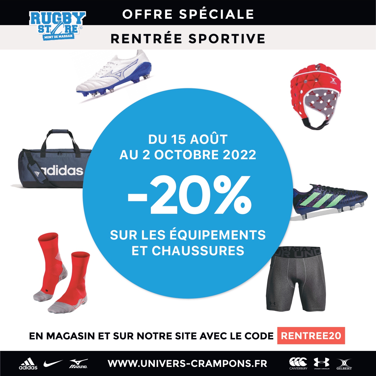 PARTENAIRE – Opération rentrée – RUGBY STORE