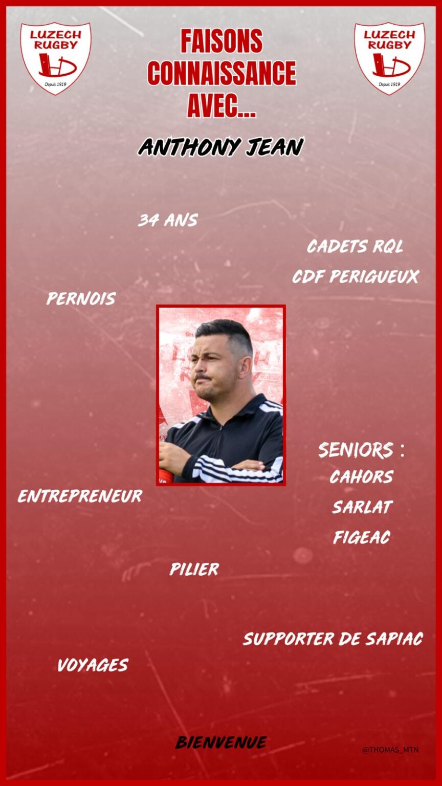 Faisons connaissance avec Anthony JEAN