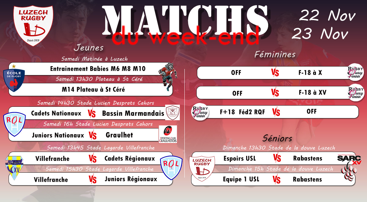 Votre week-end Rugby