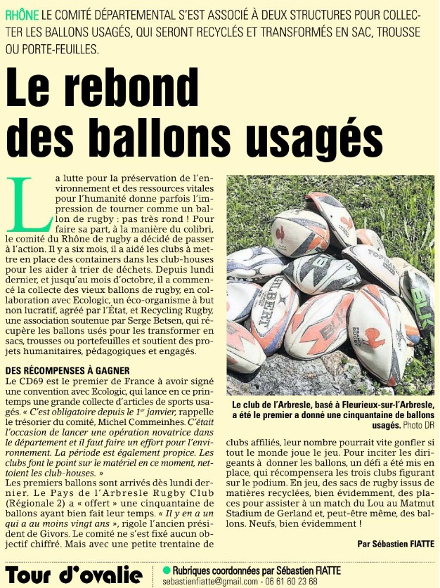 Le PARC recycle ces ballons