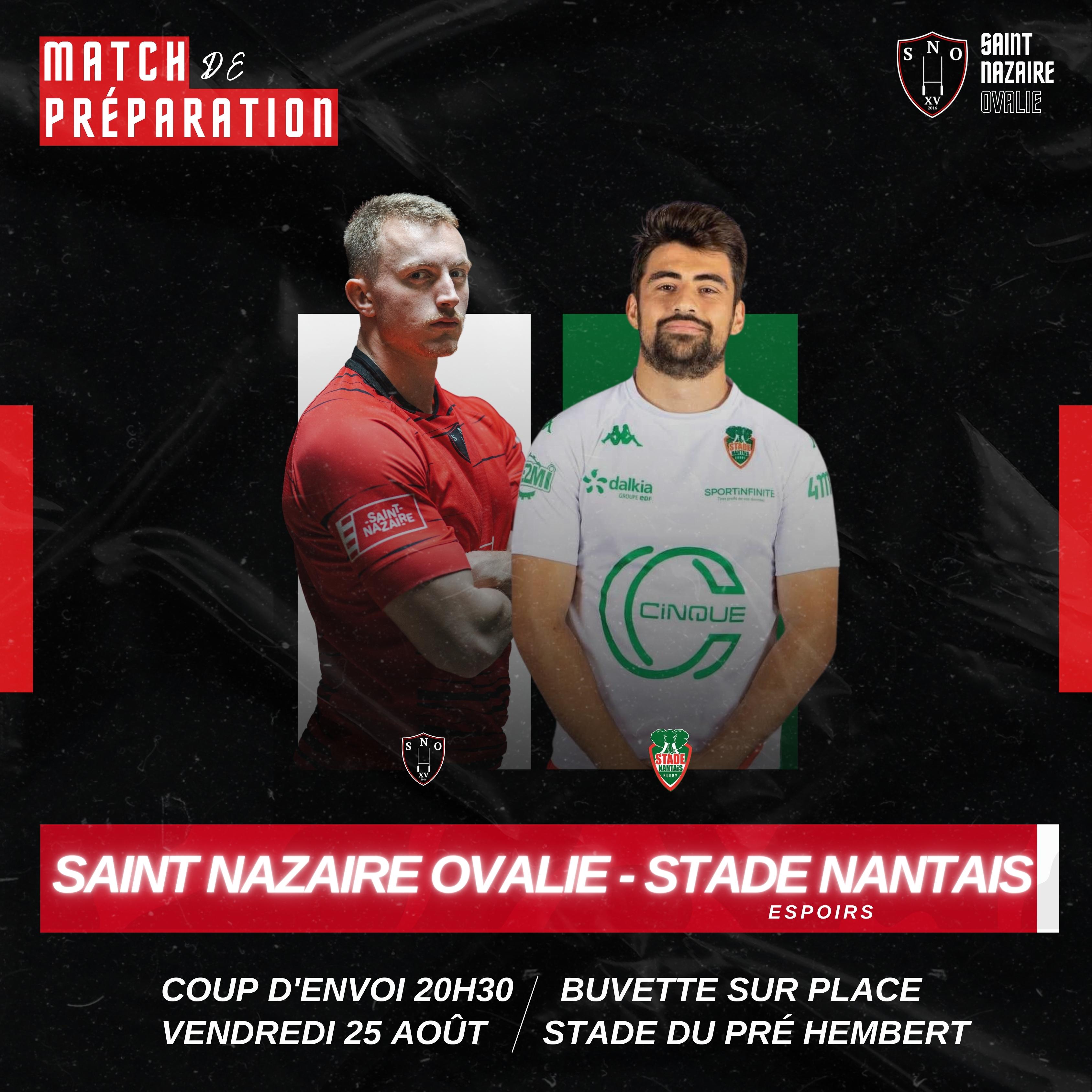 Saint Nazaire Ovalie x Stade Nantais, les infos