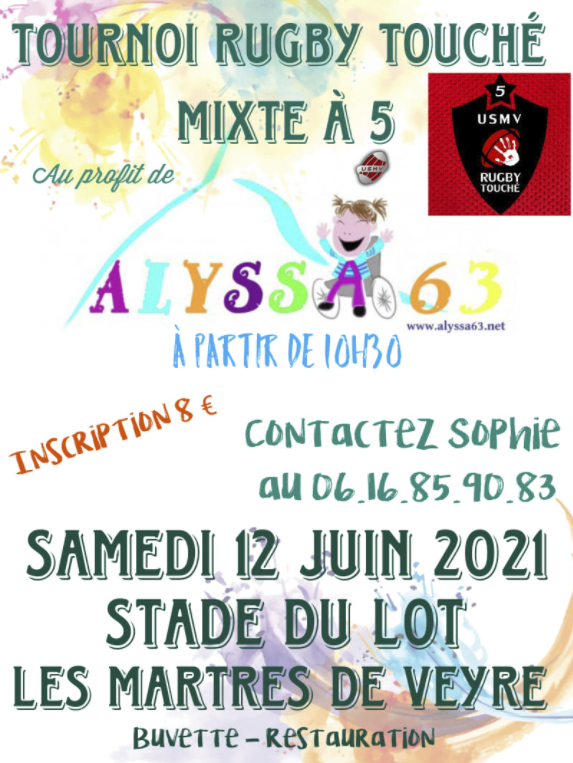 Tournoi ALYSSA 63 le 12/06/2021